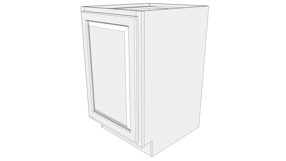 Briarwood Base Cabinet BFH21 - Base Cabinet, One Door | 3D Warehouse
