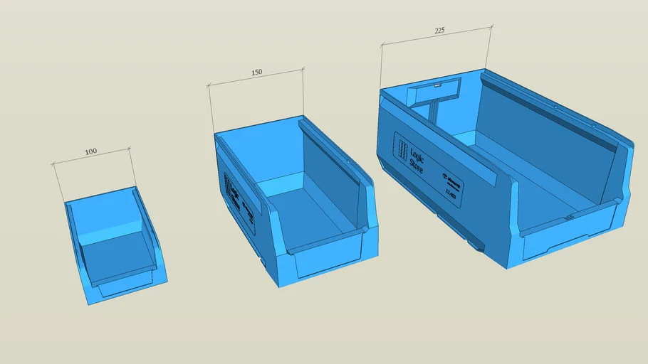 Лотки серии Logic store (12.401, 12.402, 12.403) | 3D Warehouse