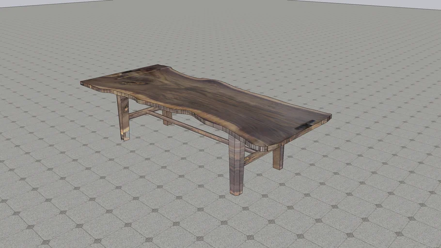 Live Edge Dining Table | 3D Warehouse