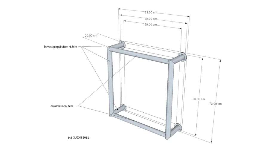 inox frame | 3D Warehouse