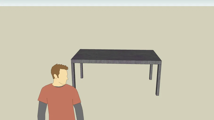 Simple Desk | 3D Warehouse