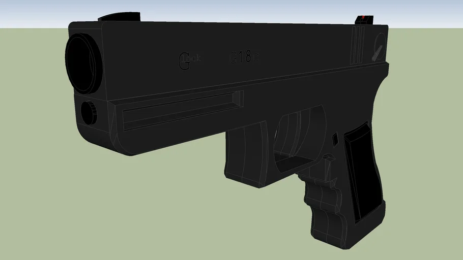 Glock G18c pistol | 3D Warehouse