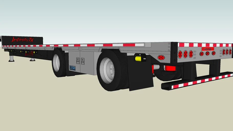 2010 Fontaine Infinity Step Deck- California Legal | 3D Warehouse