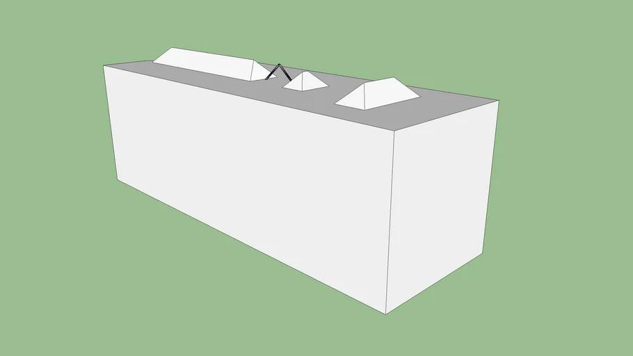 World Block 2x2x6 Corner V-Interlock Block | 3D Warehouse