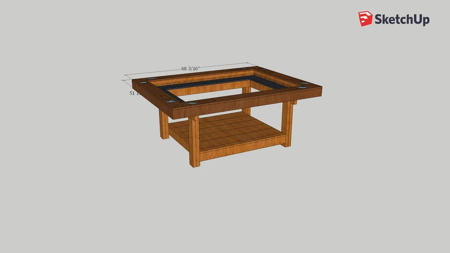 Gaming table for 50' TV | 3D Warehouse