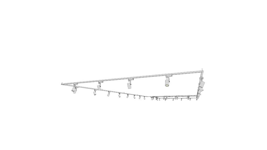 Rectangle Track Light | 3D Warehouse