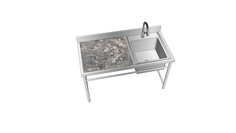Sink w chopping board top 1 | 3D Warehouse