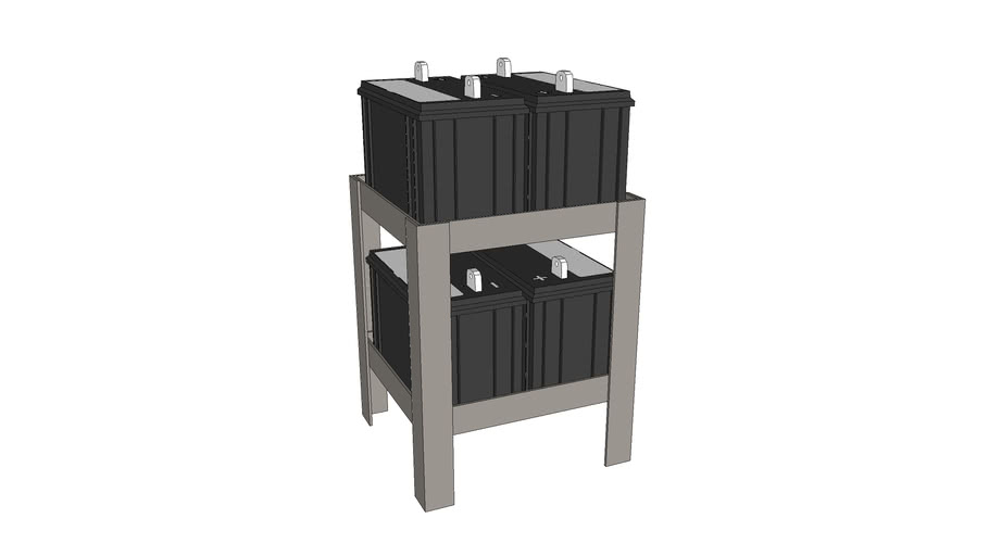 Battery Rack 80Ah | 3D Warehouse