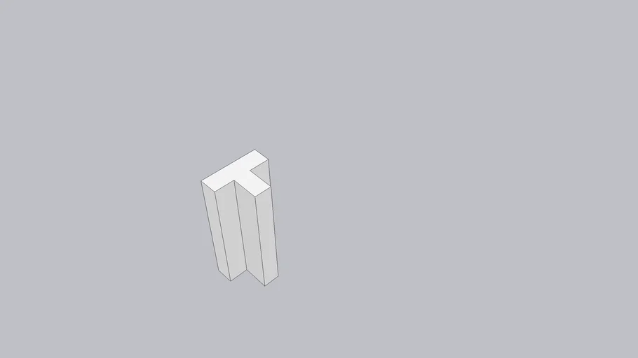 t shape column | 3D Warehouse