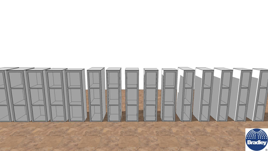 Cubby Lenox Locker Triple Tier 60' High | 3D Warehouse