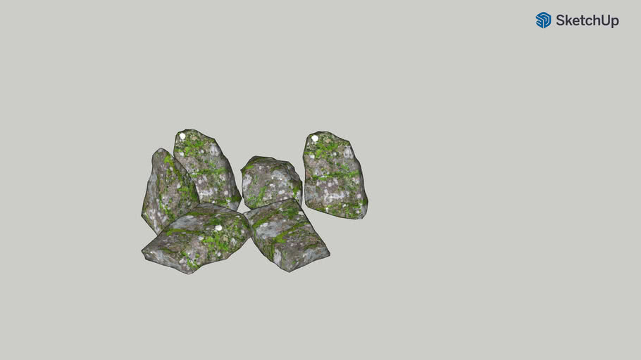 mossy rock | 3D Warehouse