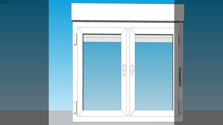 Ventana 005 - Con persiana y tambor | 3D Warehouse