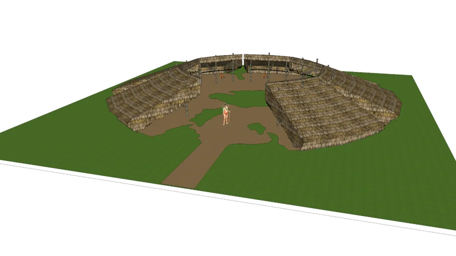 Maloca Yanomani (Yanomani brazilian indigenous house ) | 3D Warehouse