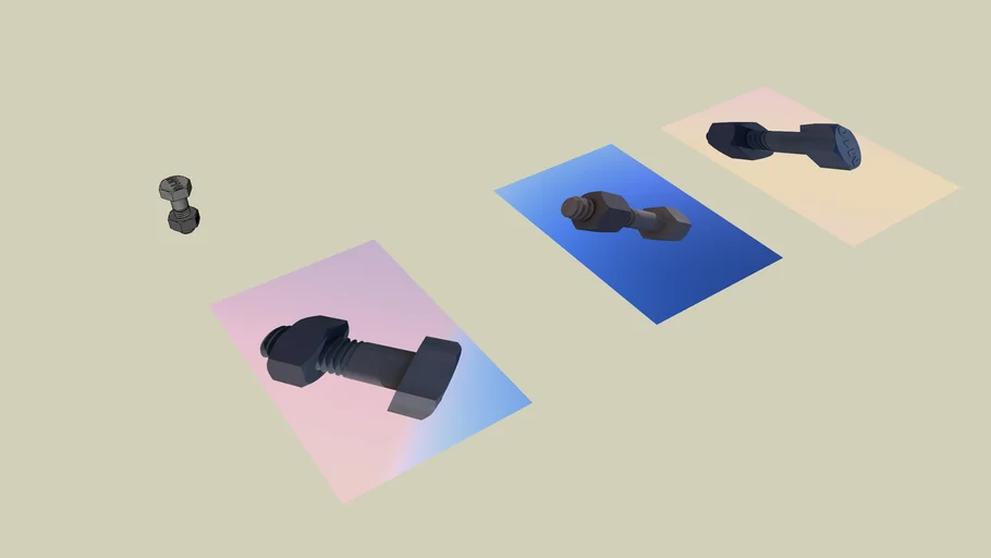 Bolt & Nut, M10 | 3D Warehouse