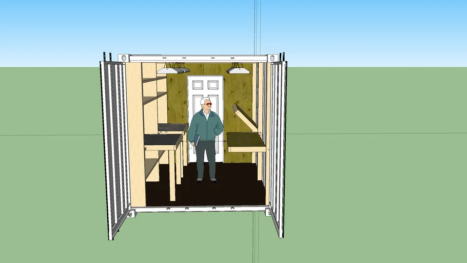 Shipping container packing area | 3D Warehouse