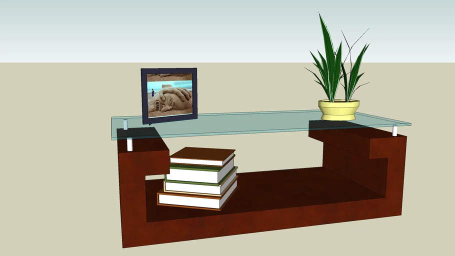 Table with objects | 3D Warehouse