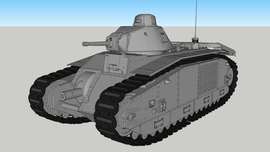 Char B1 bis | 3D Warehouse