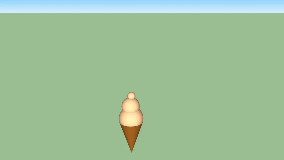 ice cream cone | 3D Warehouse
