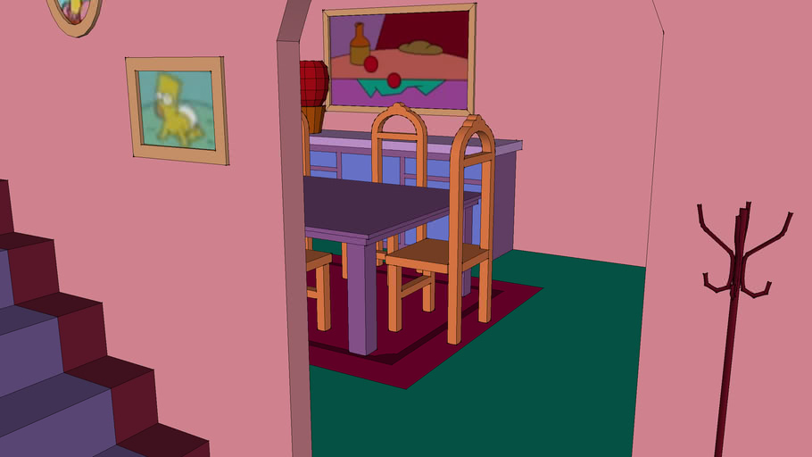 Simpson's Dining Room and Hallway | 3D Warehouse
