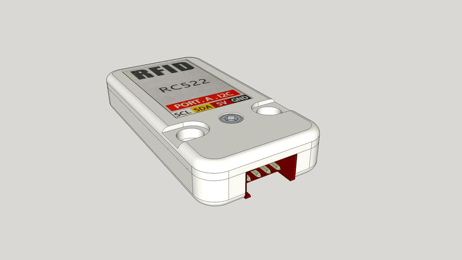 Mini RFID Reader/Writer Unit (MFRC522) | 3D Warehouse