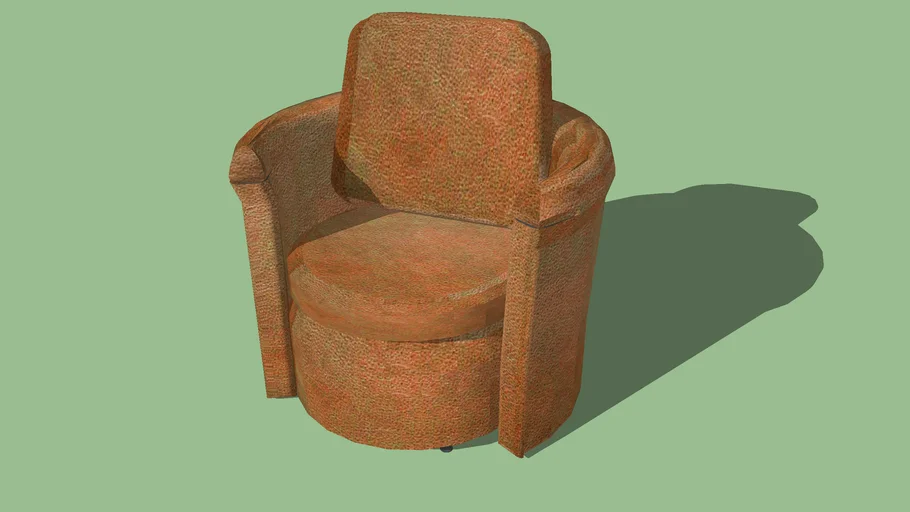 Small Leather Swivel Chair | 3D Warehouse