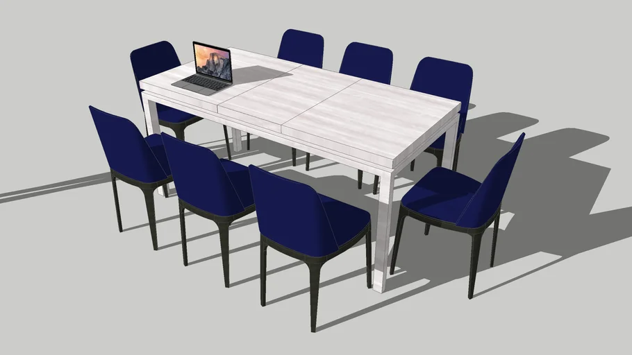 Dining Table Set 8 Pax | 3D Warehouse