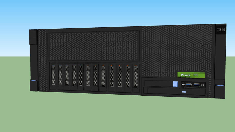 IBM Power S224 4U rackmount server | 3D Warehouse