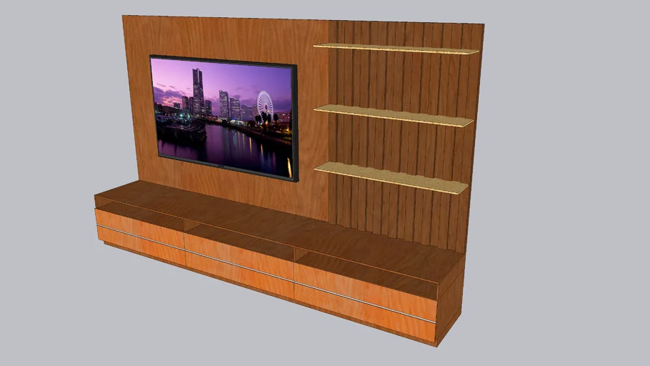 Rack para TV 70 polegadas | 3D Warehouse