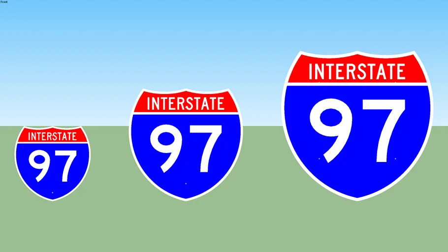 Interstate 97 Sign | 3D Warehouse