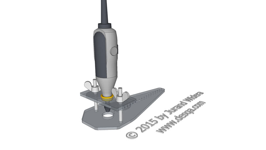 Cyrkiel do Dremela – Dremel circle cutting jig V1 | 3D Warehouse