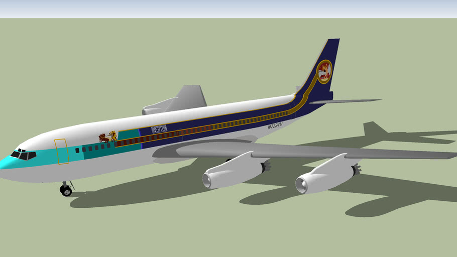 Led Zeppelin Boeing 720-022 (1977) | 3D Warehouse