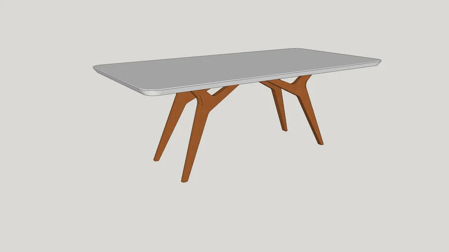 MESA DE JANTAR - PRISMA - WOOD MOBILI | 3D Warehouse