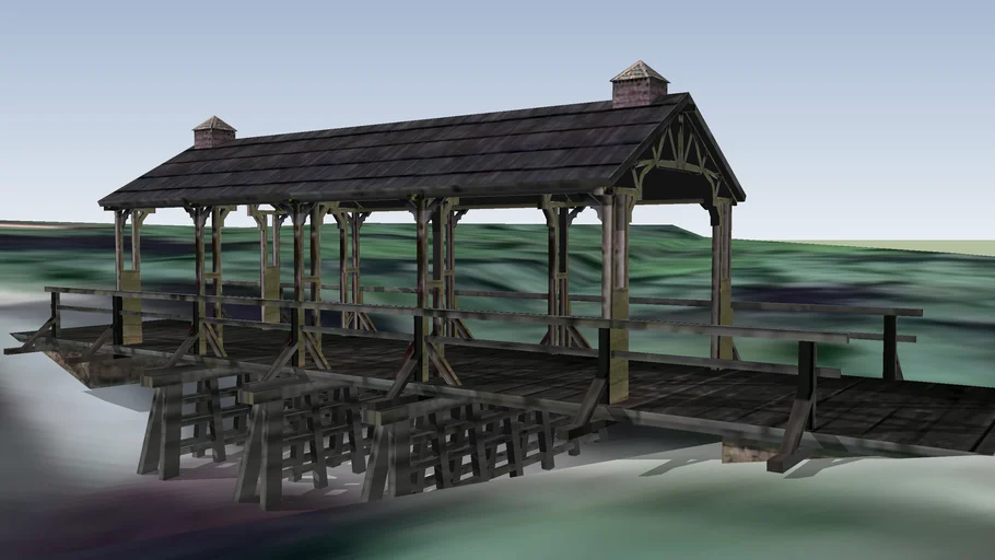 Wooden bridge | 3D Warehouse