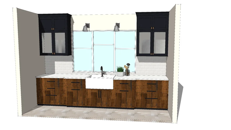 Kitchen two toned | 3D Warehouse