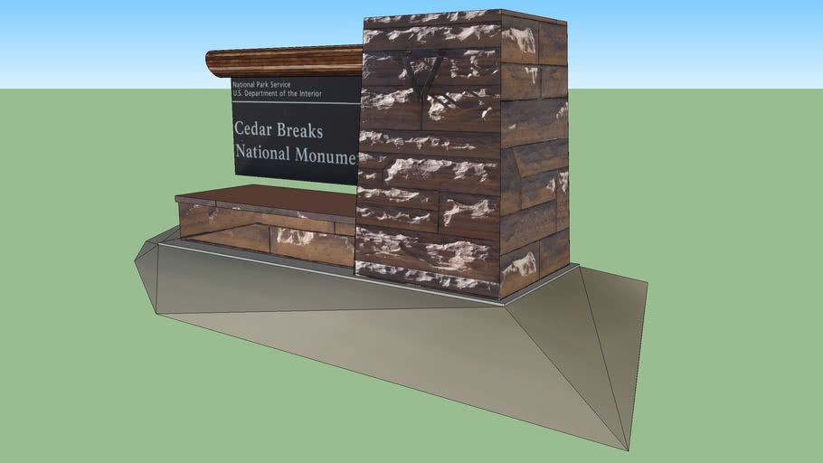 Entrance sign | 3D Warehouse