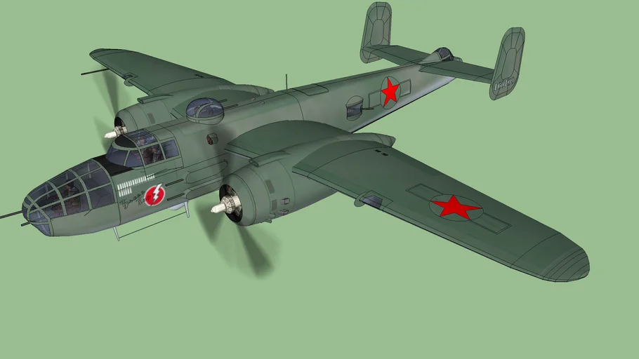 WW2 B-25 Mitchell Russian | 3D Warehouse