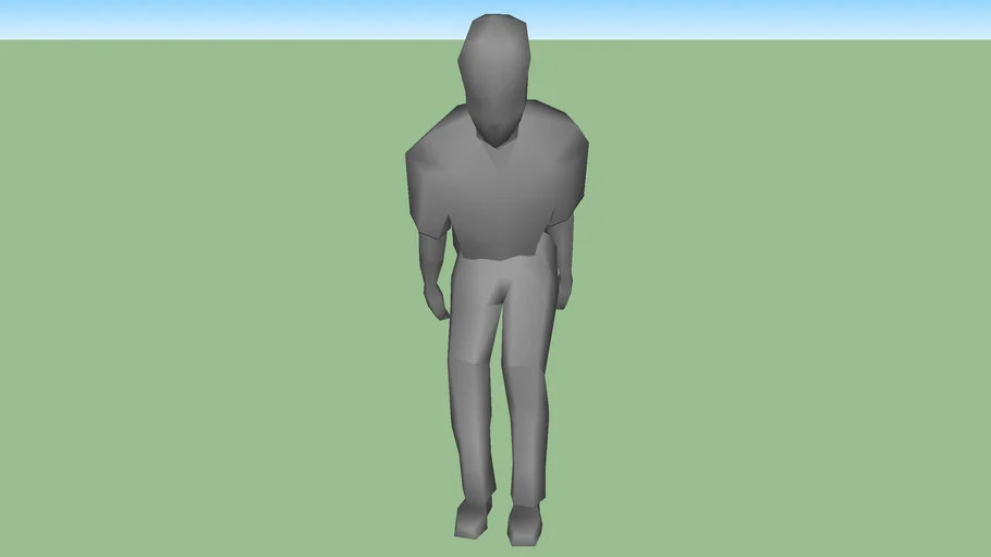 MAN LEANING | 3D Warehouse