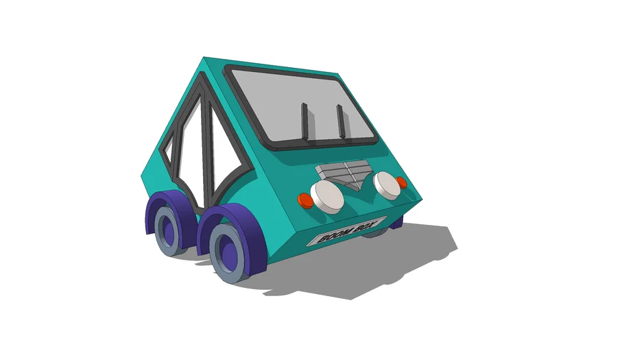 BoomBox electronics case as a car design | 3D Warehouse