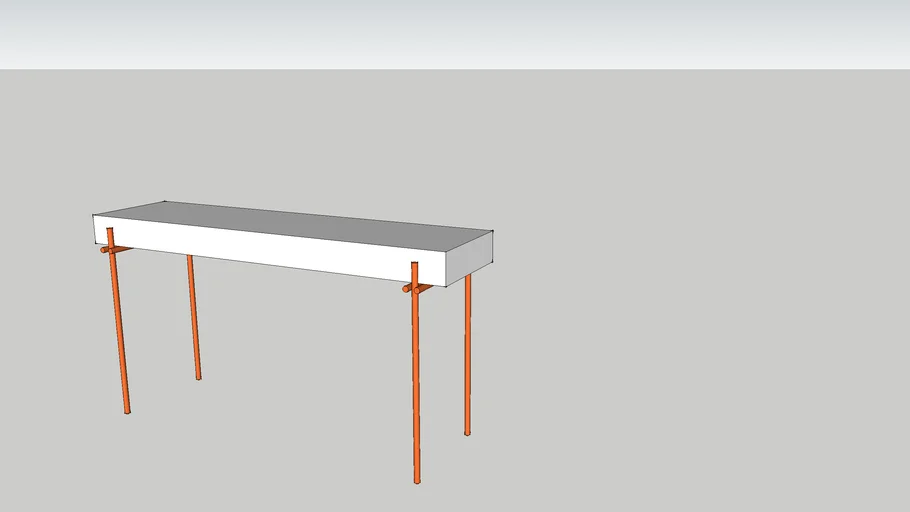 Marble & Brass design Console | 3D Warehouse