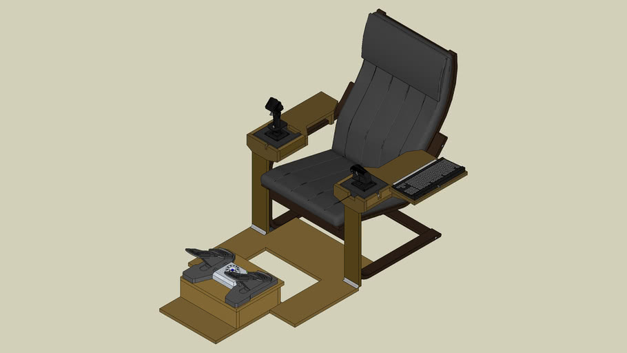 Ikea Poang Chair Collapsible Simpit Add-on | 3D Warehouse