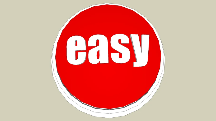 Easy Button | 3D Warehouse