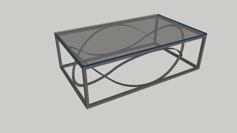 Ellipse Rectangular Cocktail Table | 3D Warehouse