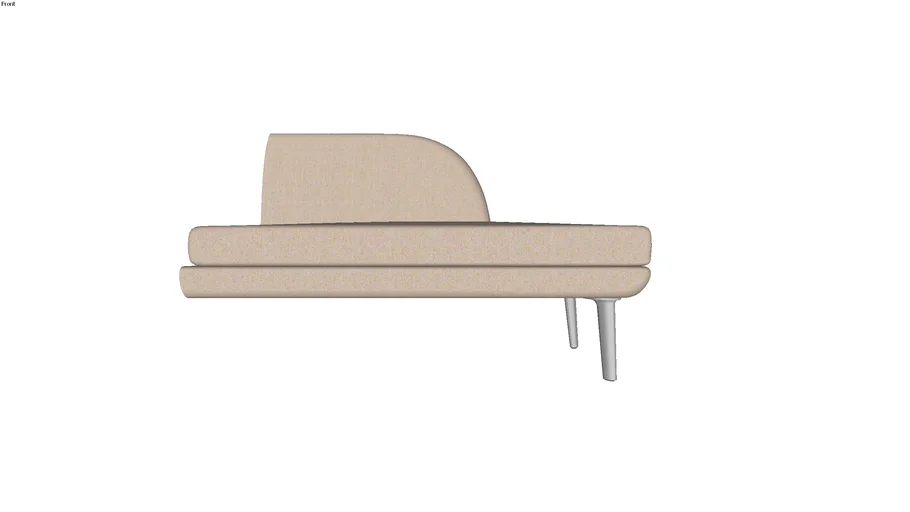 Sum Sofa Module Open Right | 3D Warehouse