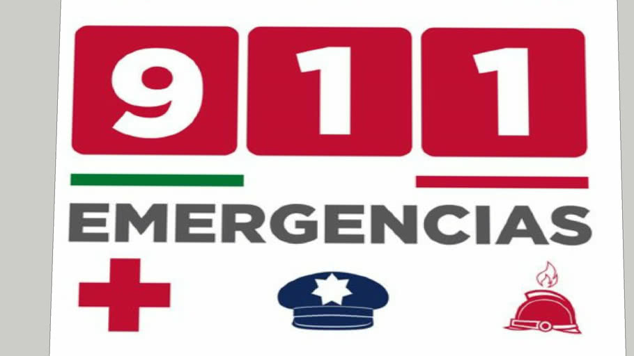 ROTULO DE EMERGENCIAS 911 | 3D Warehouse