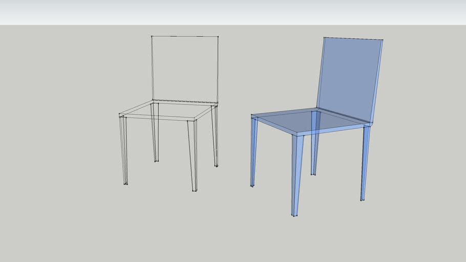 Plexiglass Chair | 3D Warehouse