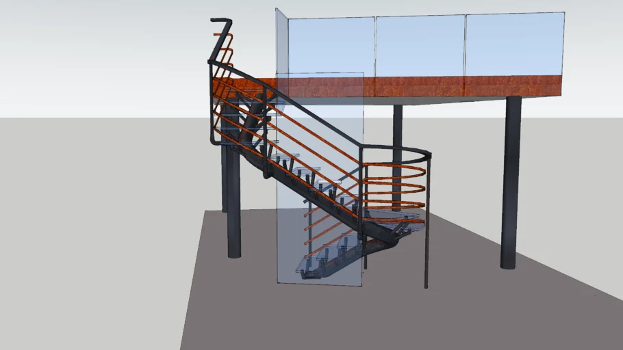 Steel Stairs | 3D Warehouse