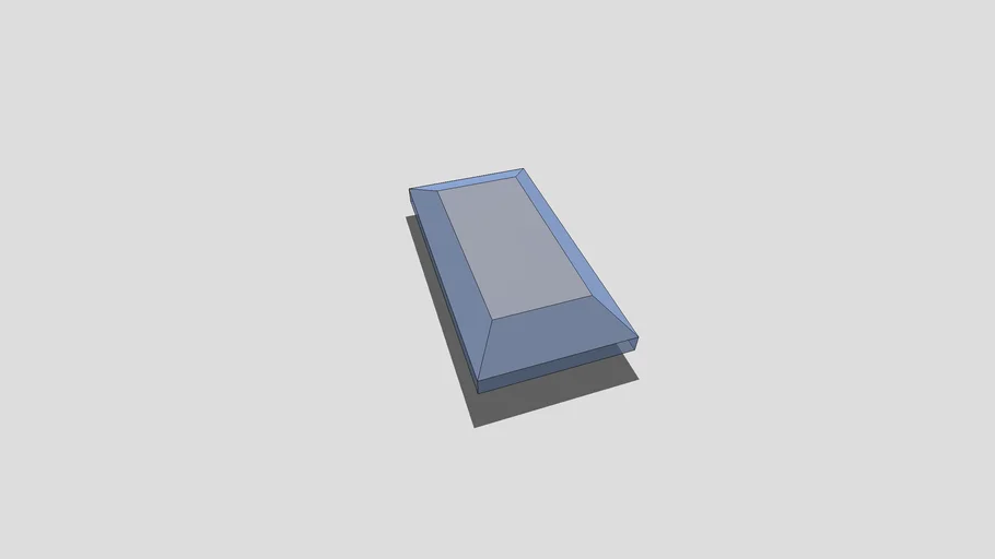 1' x 2' rectangular glass bevel | 3D Warehouse