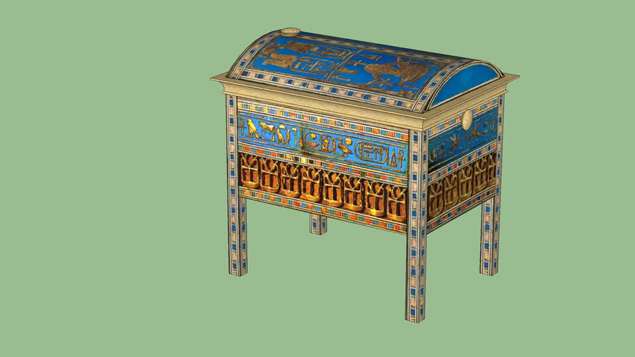 Blue Egyptian Chest | 3D Warehouse