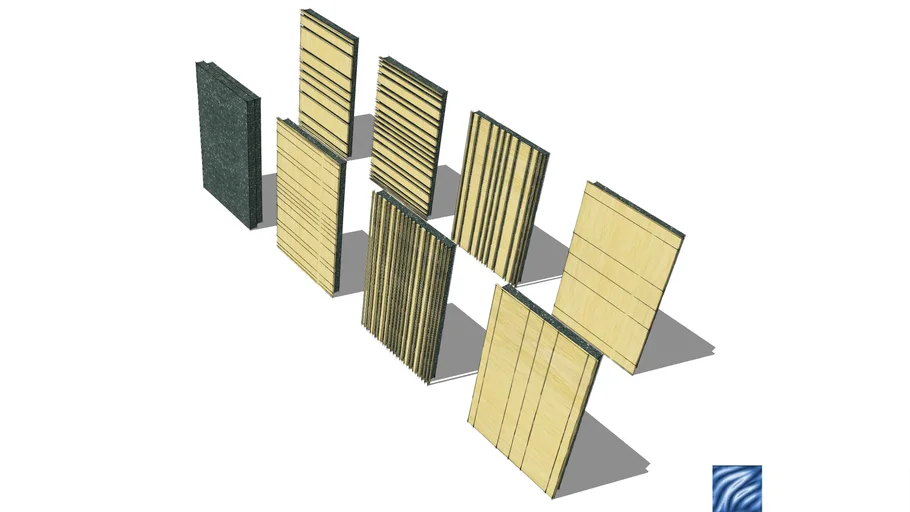 FreeStand Acoustic Treatment Straight Clouds. | 3D Warehouse