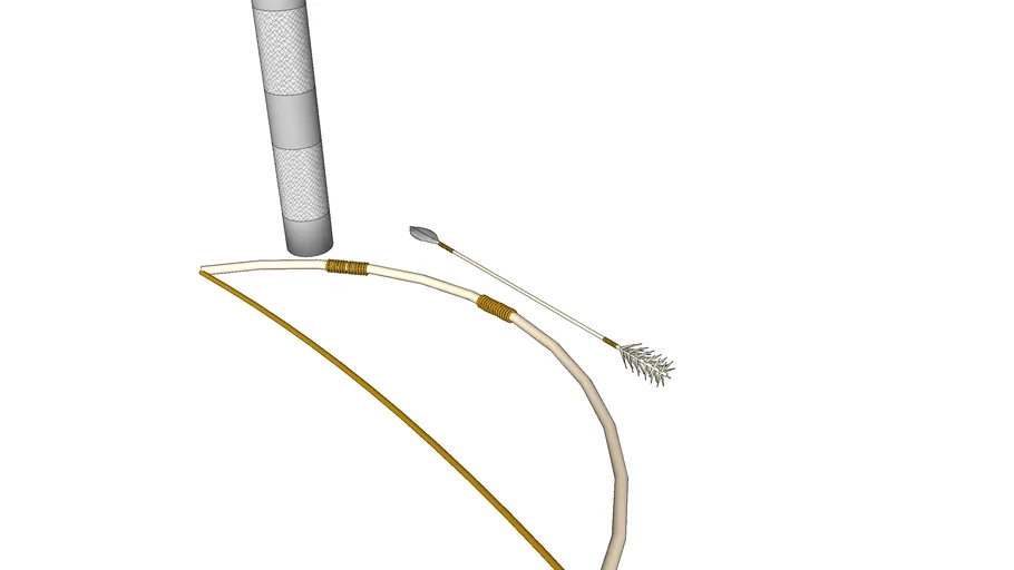 Tipos De Arco E Flecha Arco E Flecha Arc And Arrow Model 3D